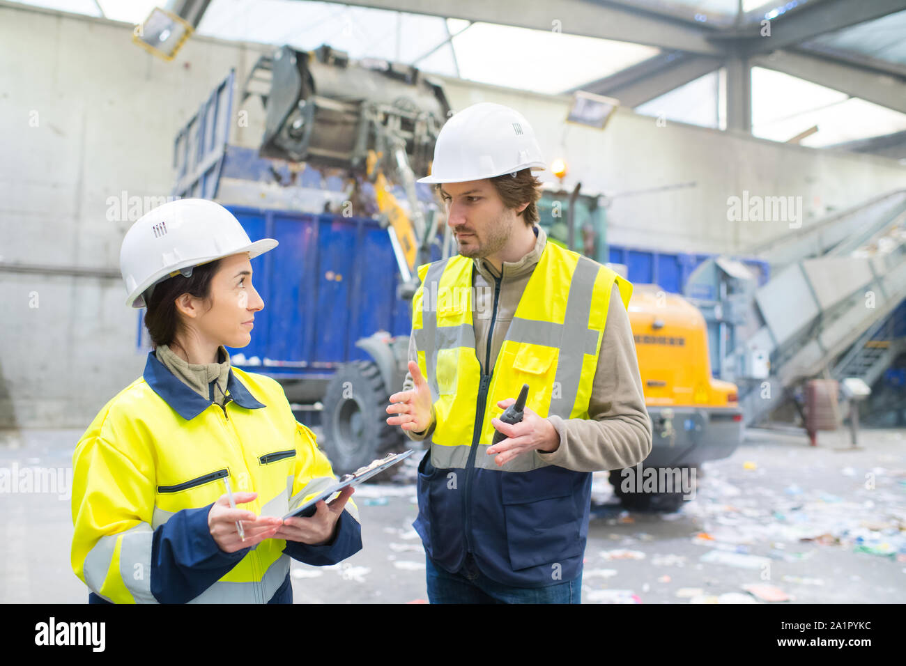 plant workers during work Stock Photo - Alamy