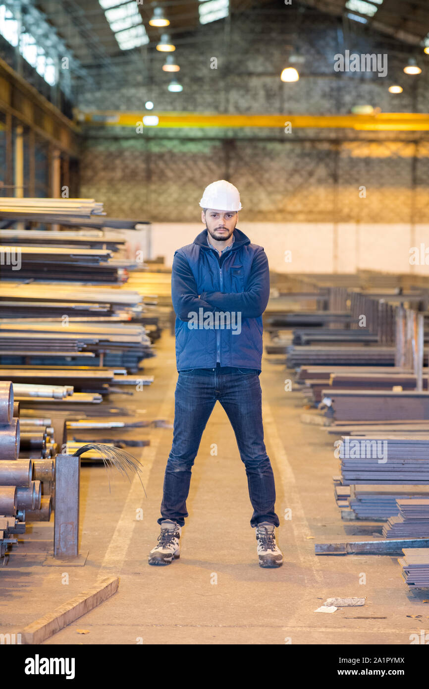 man in a factory Stock Photo - Alamy