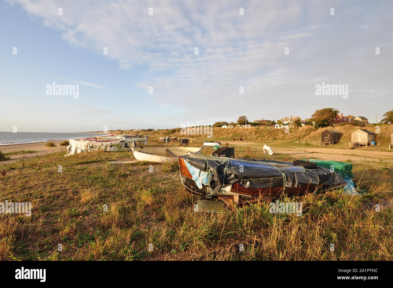 Pakefield beach fishing boats hi-res stock photography and images - Alamy
