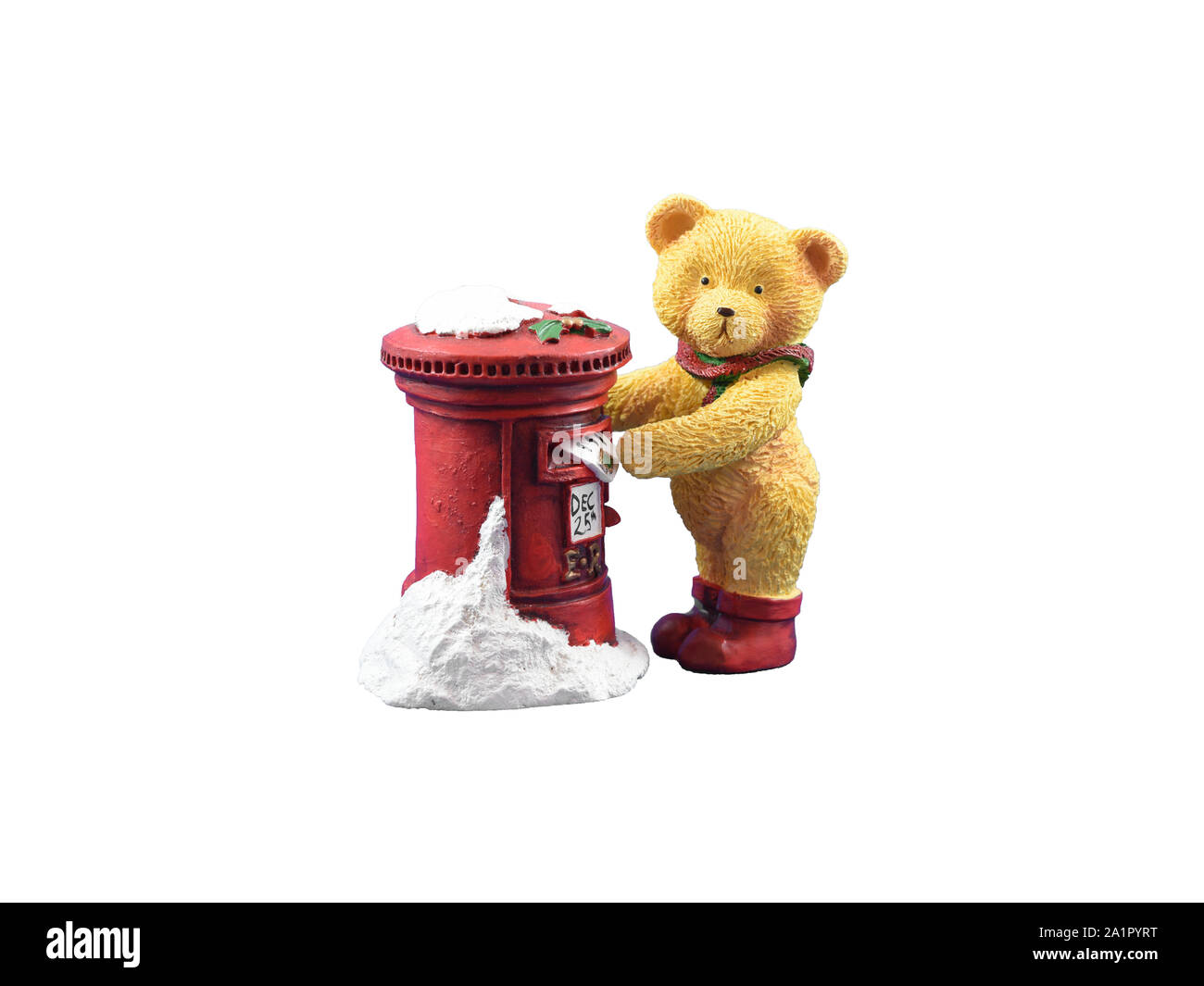 Teddy Bear posting Christmas Card - Xmas, 25th December - Post early ...
