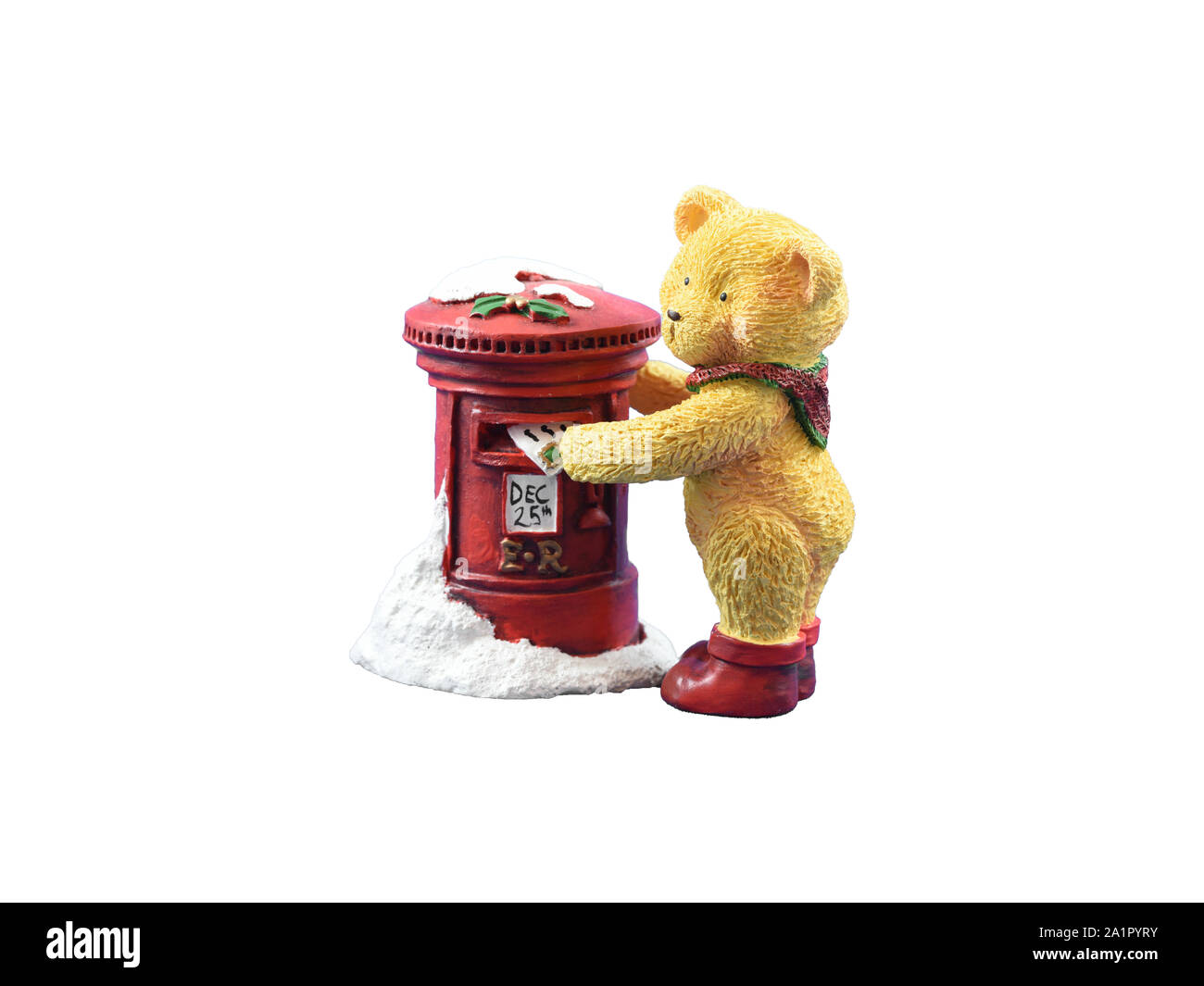Teddy Bear posting Christmas Card - Xmas, 25th December - Post early ...