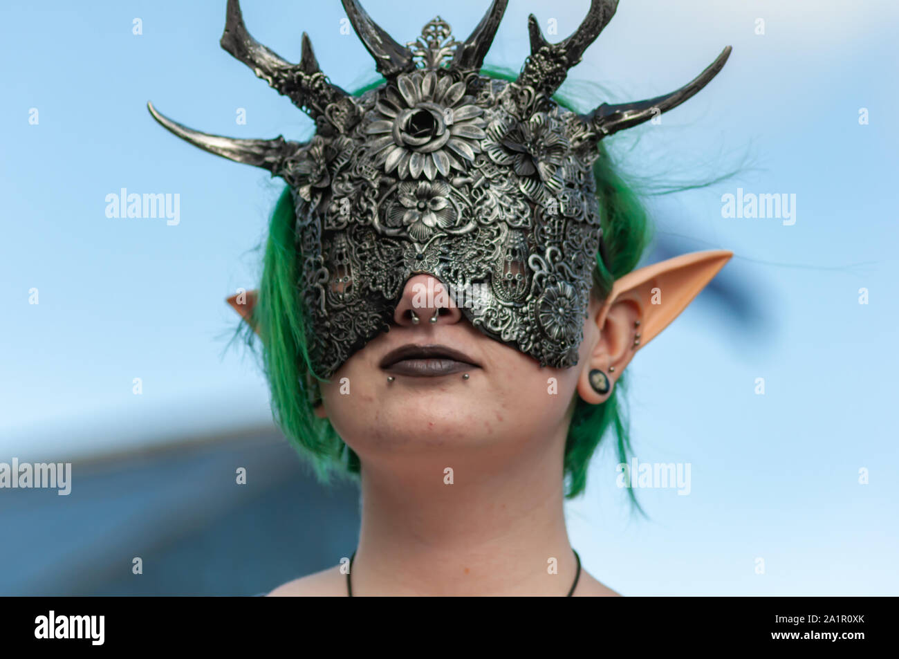 Glasgow, Scotland, UK. 28th Sep, 2019. A cosplayer attending the MCM ...