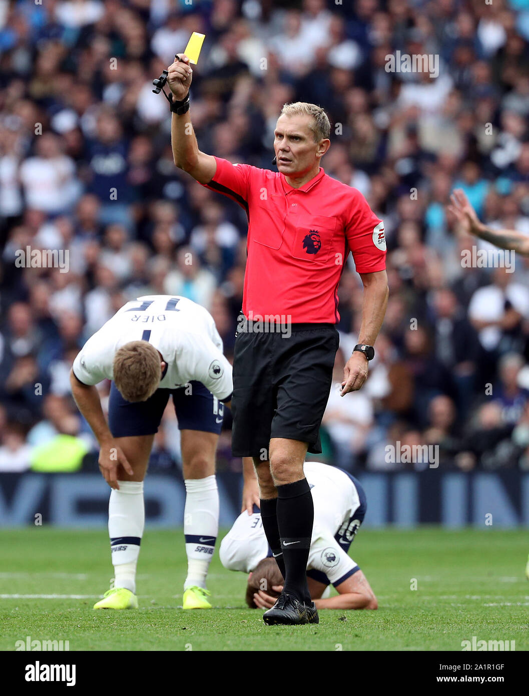 Referee Scott Graham during the Premier League match at the Tottenham ...