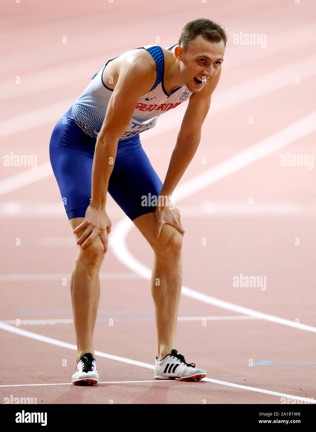 Great Britain's Jamie Webb after competing in the Men's 800m heats ...