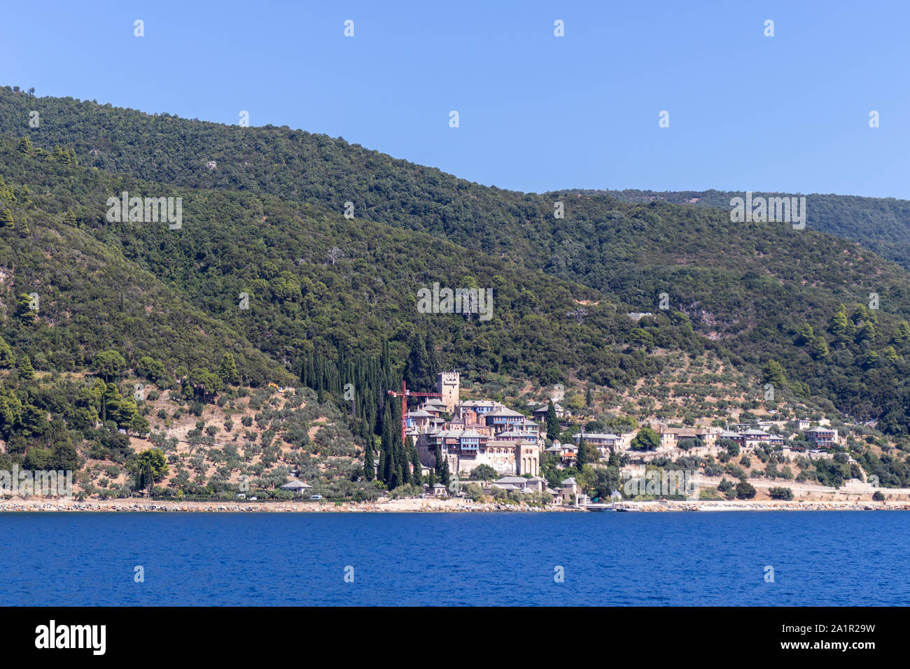 Docheiariou (Dochiariou) monastery at Mount Athos in Autonomous ...