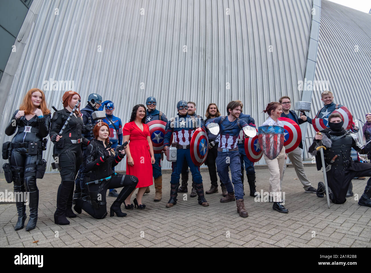 Glasgow, Scotland, UK. 28th Sep, 2019. Cosplayers attending the MCM ...