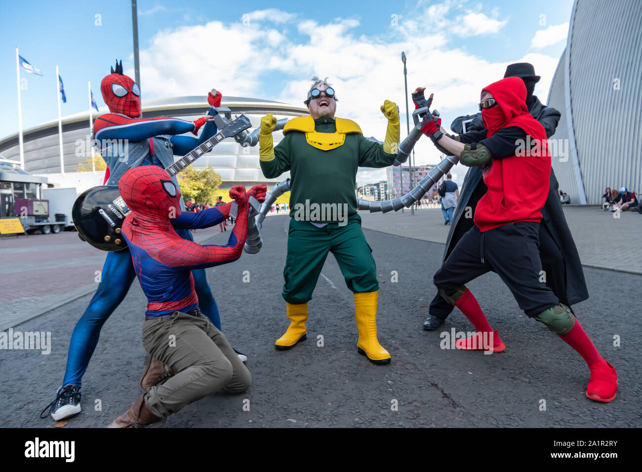 Glasgow, Scotland, UK. 28th Sep, 2019. Cosplayers attending the MCM ...