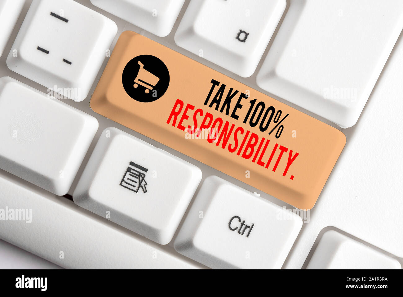 Text sign showing Take 100 Percent Responsibility. Business photo ...