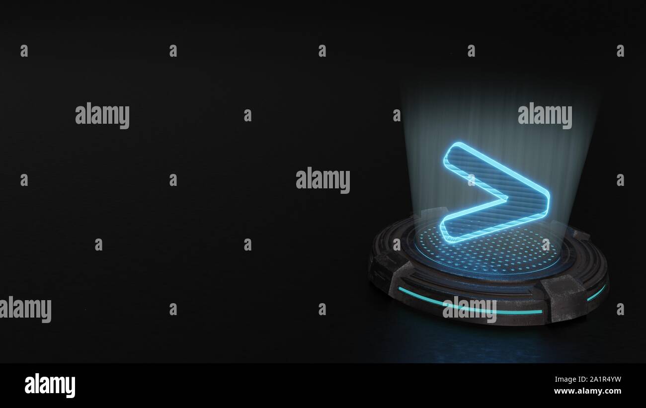 Blue In Less Than Symbol