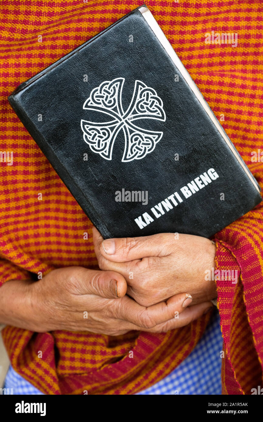 Bible translated into the Khasi language, inscription "The Way to ...
