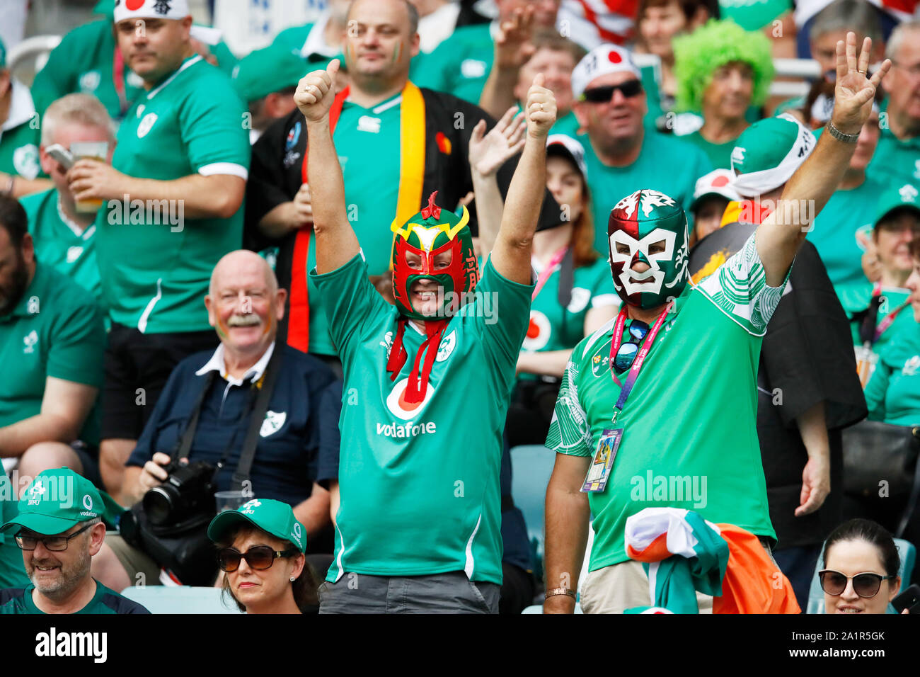Fukuroi, Shizuoka, Japan. 28th Sep, 2019. Rugby fans Rugby : 2019 Rugby ...