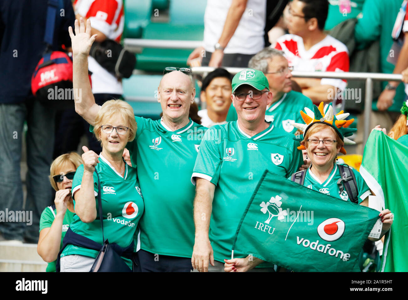 Fukuroi, Shizuoka, Japan. 28th Sep, 2019. Rugby fans Rugby : 2019 Rugby ...