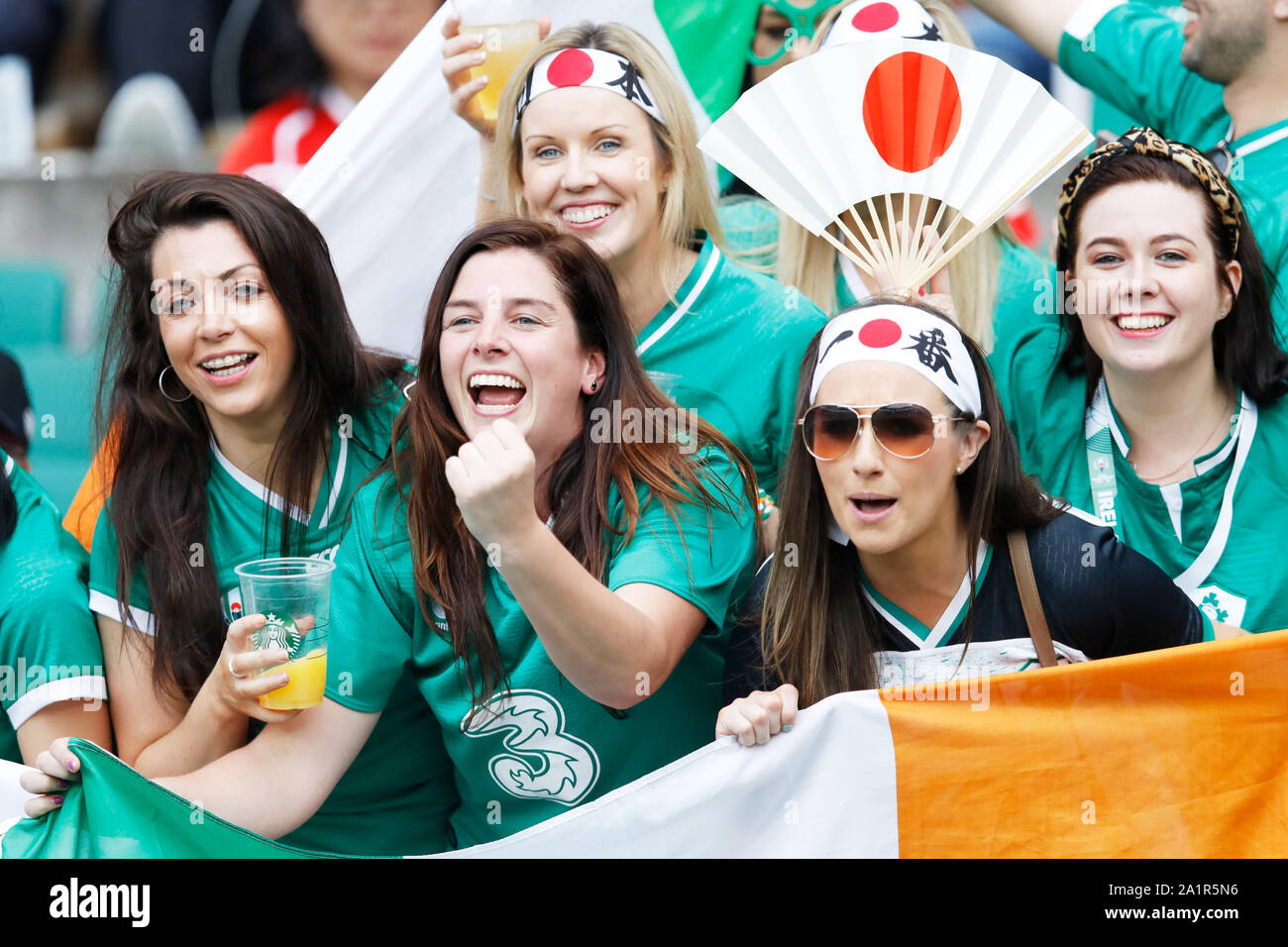 Fukuroi, Shizuoka, Japan. 28th Sep, 2019. Rugby fans Rugby : 2019 Rugby ...