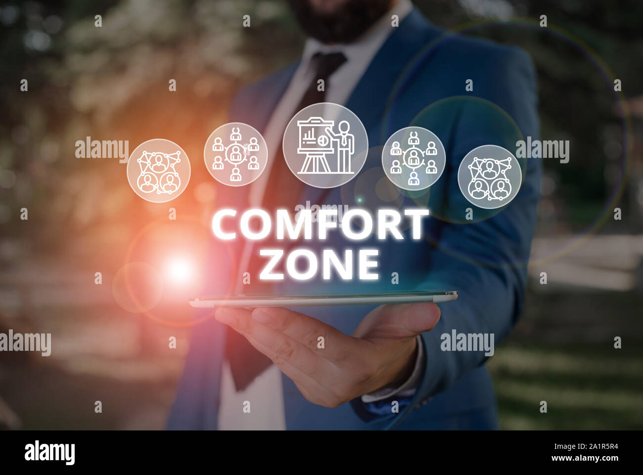Word writing text Comfort Zone. Business photo showcasing place or ...