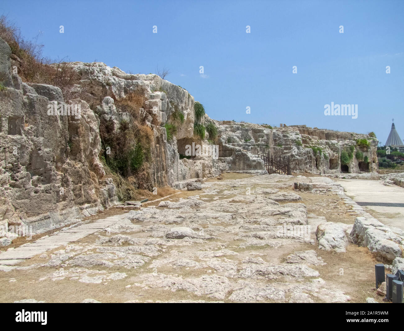 ancient greek amphitheatre located around Syracuse, a city in Sicily ...