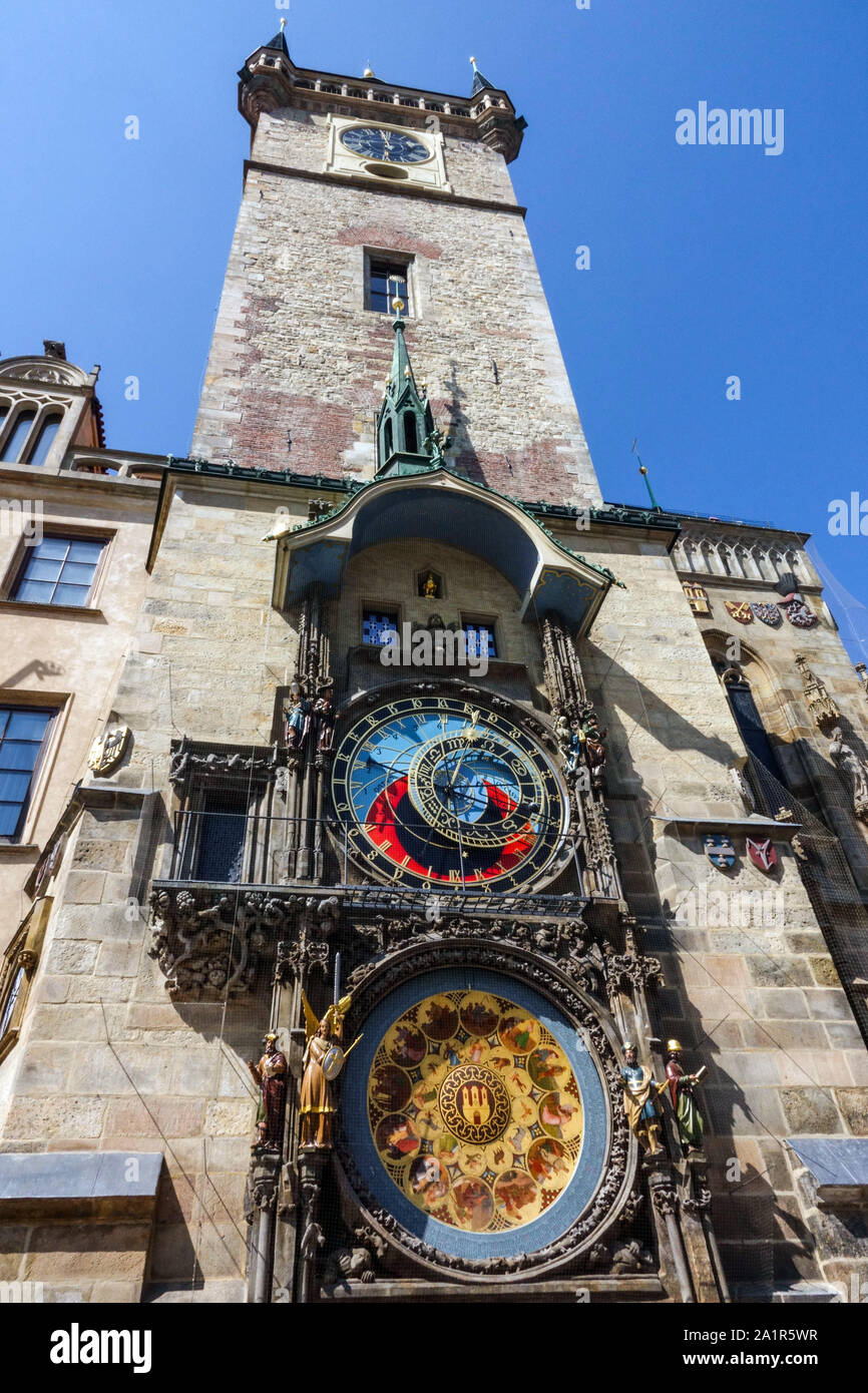Prague Clock Old Town Hall Prague Astronomical Clock Tower Prague Old ...