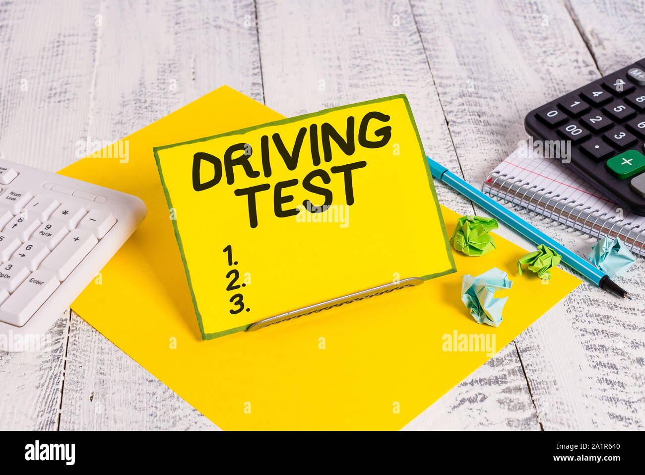 Conceptual hand writing showing Driving Test. Concept meaning procedure ...