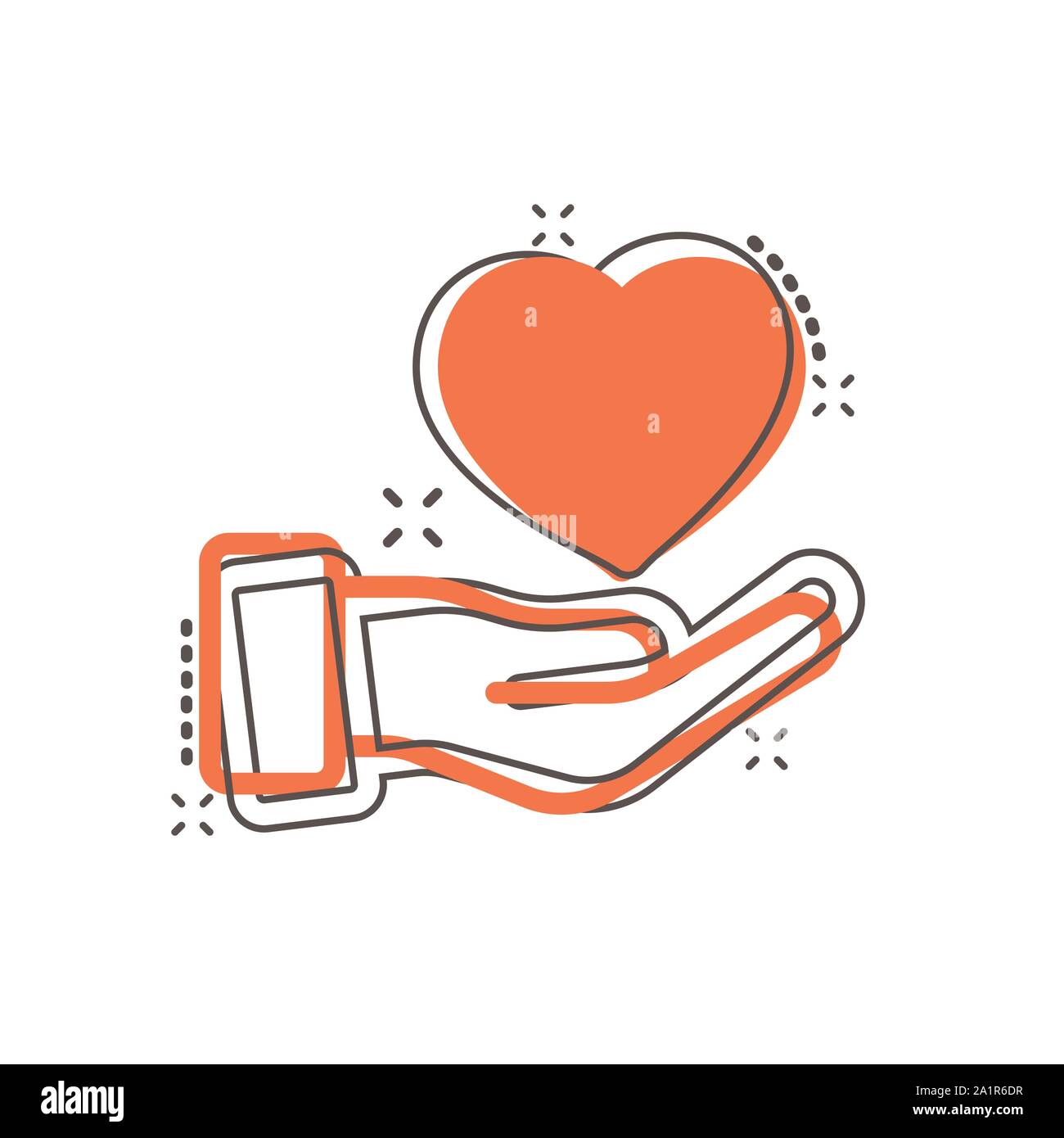 Cartoon Heart To Care