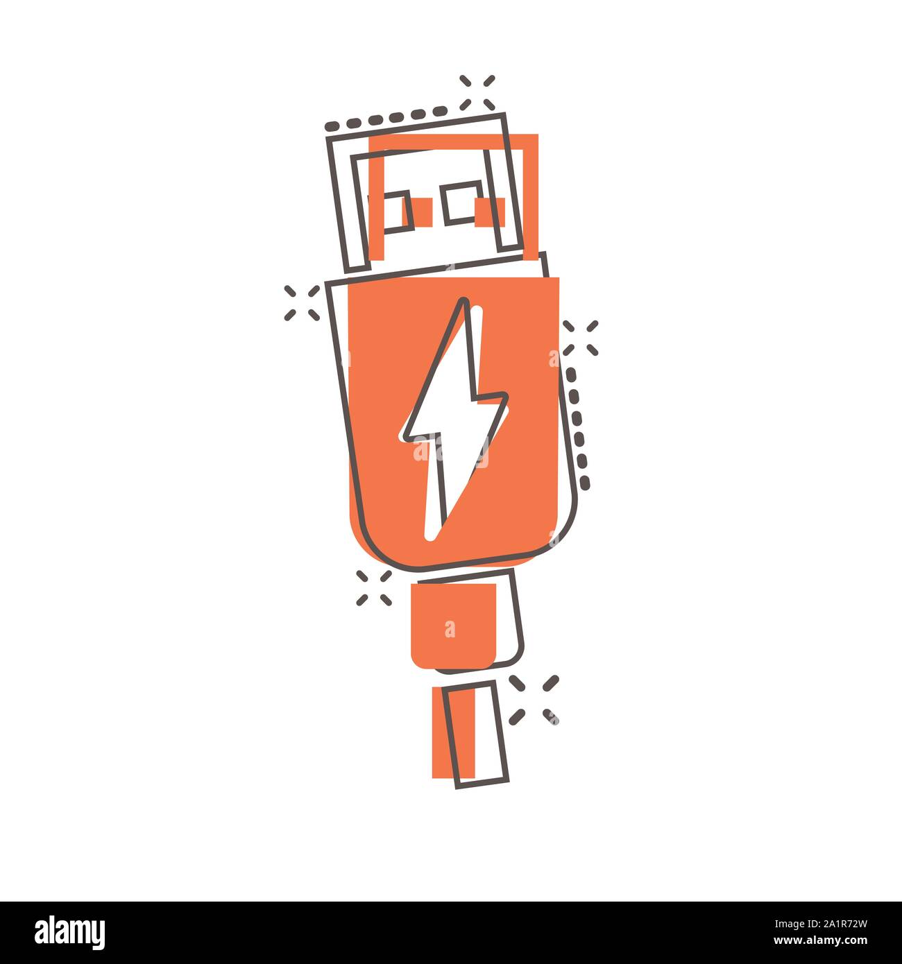 Usb cable icon Stock Vector Images - Alamy