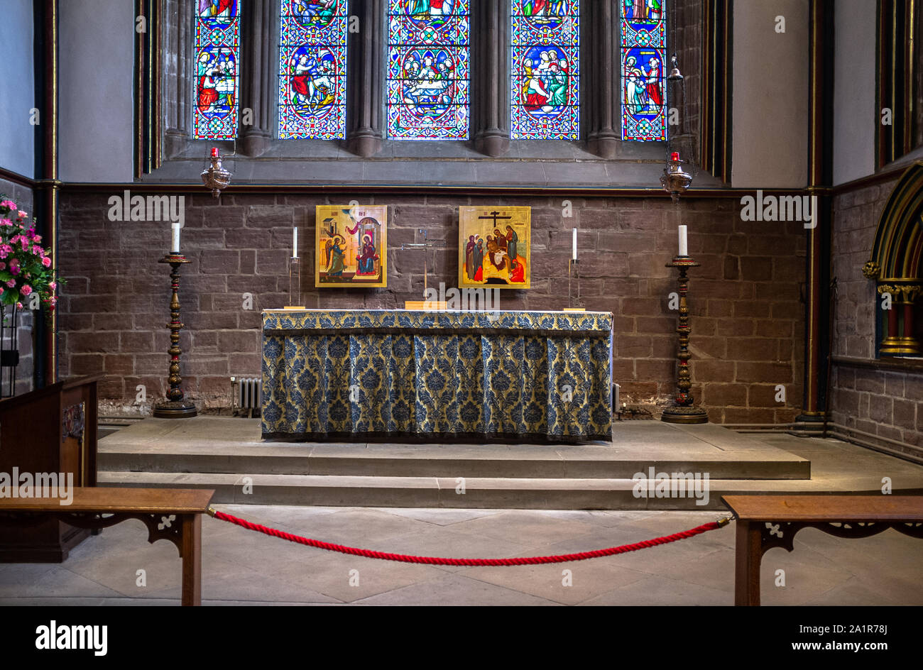 The altar of the anglican cathedral hi-res stock photography and images - Alamy