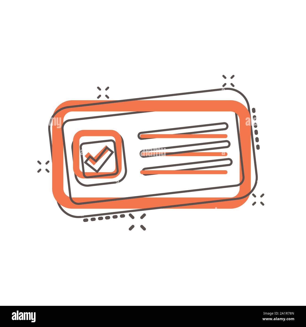 Questionnaire icon in comic style. Online survey vector cartoon ...