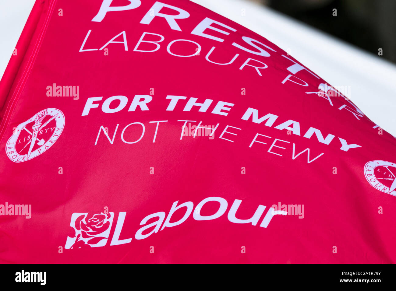 Labour party flag hi-res stock photography and images - Alamy