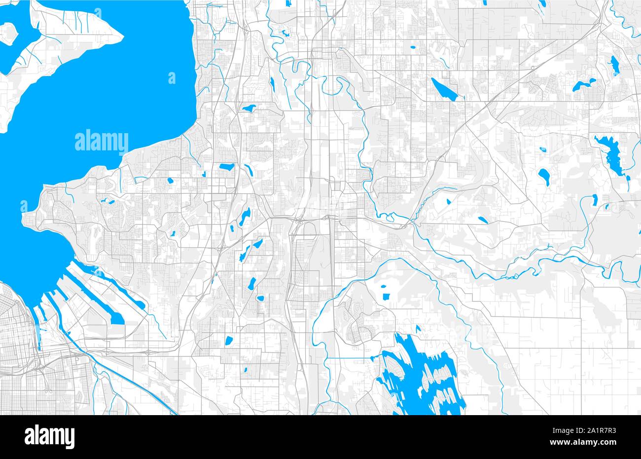 Map of auburn washington Stock Vector Images - Alamy