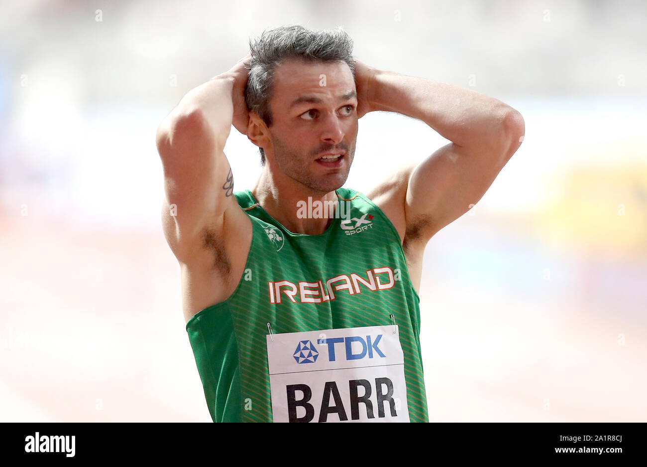 Ireland's Thomas Barr after competing in the Men's Semi-Final 400 ...