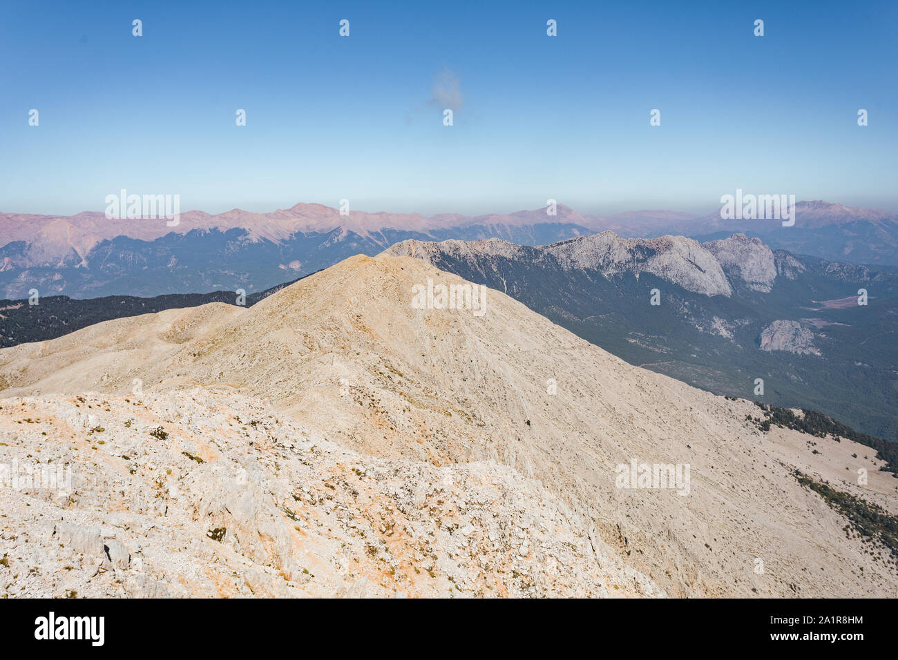 Beautiful view of Taurus Mountains from the viewpoint of Tahtali ...