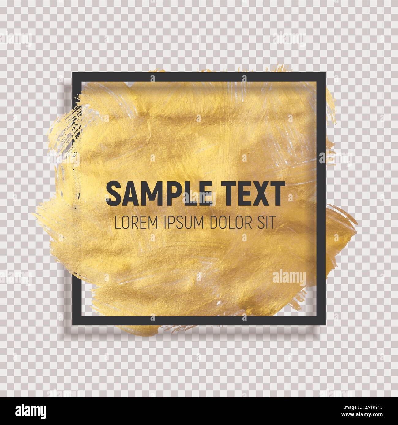 Gold Paint Glittering Textured Art Illustration. Vector Illustration ...