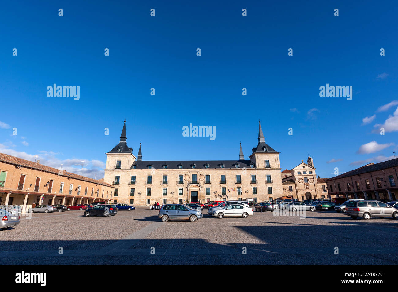 Plaza Mayor, Ducal Palace of Lerma, Lerma, now used a as Parador ...
