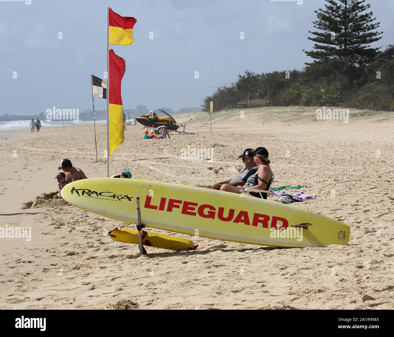 Popular beaches on the Sunshine Coast in Queensland are patrolled by ...