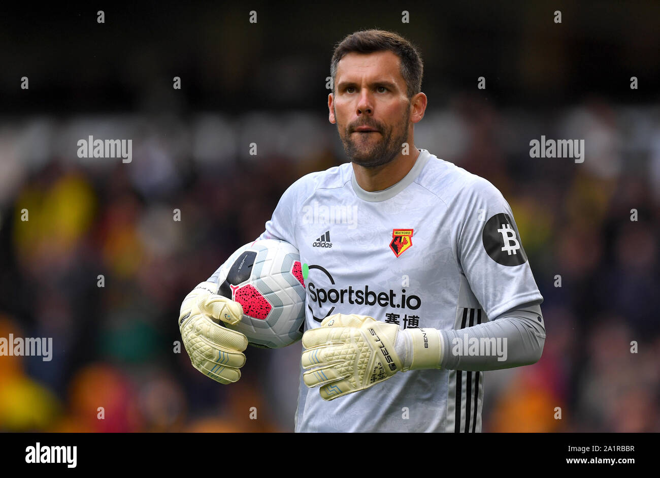 Watford goalkeeper Ben Foster during the Premier League match at ...