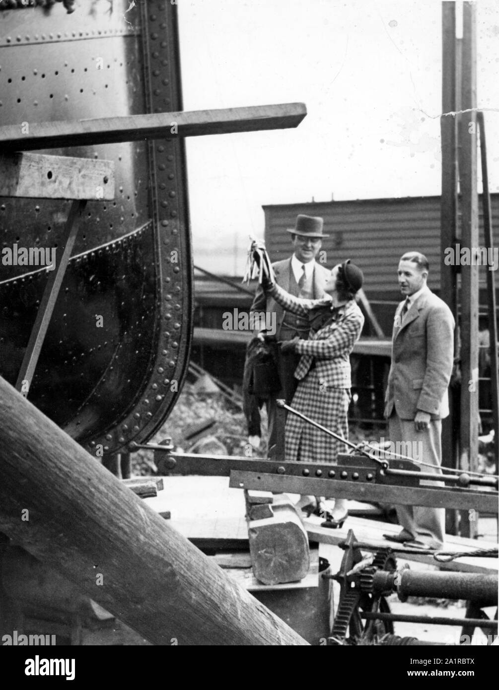 Launch of the merchant vessel "Juneville" from the River Hull, Beverley ...