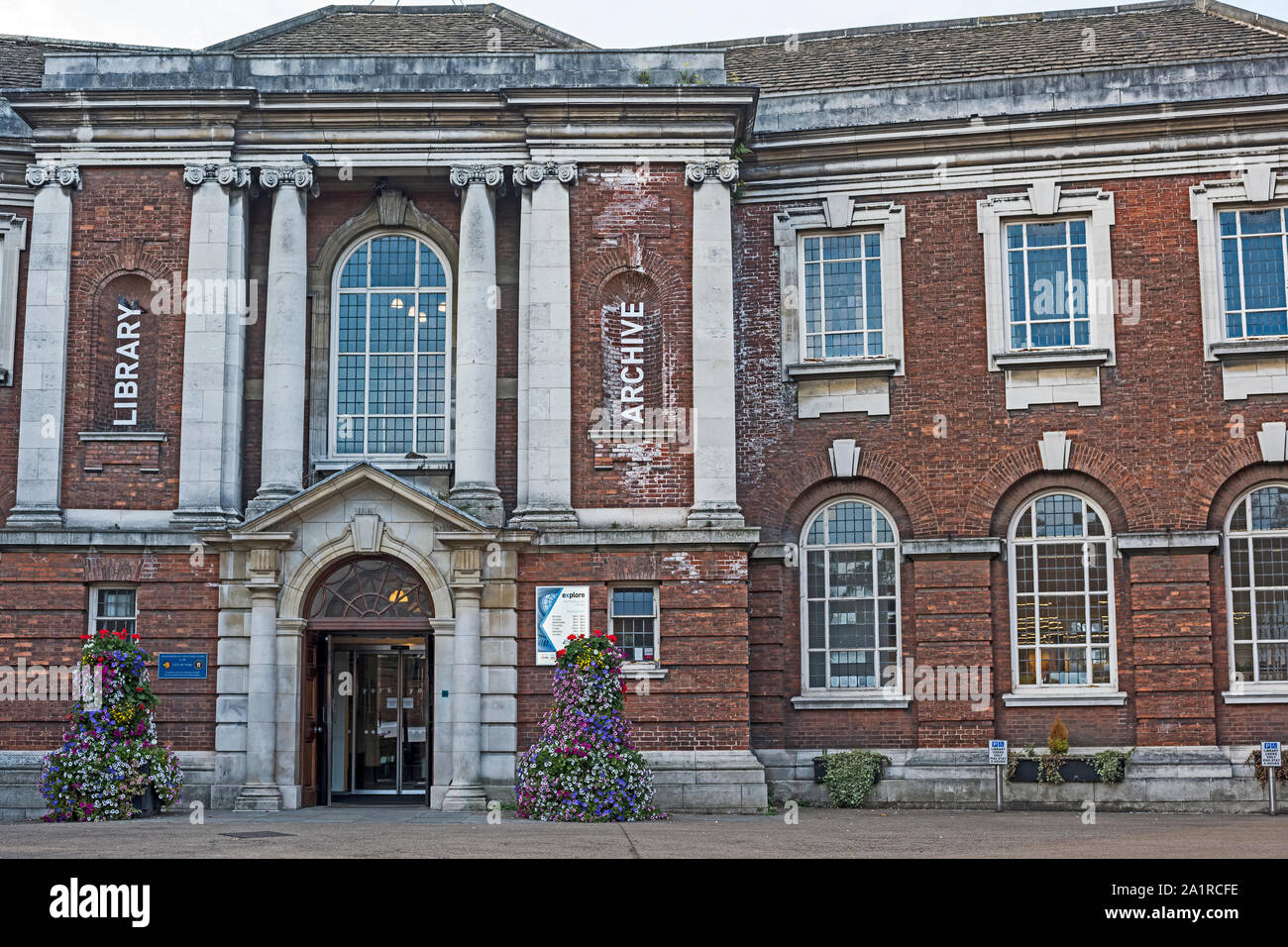 Front and entrance of York Library and Archive Building, Museum St ...