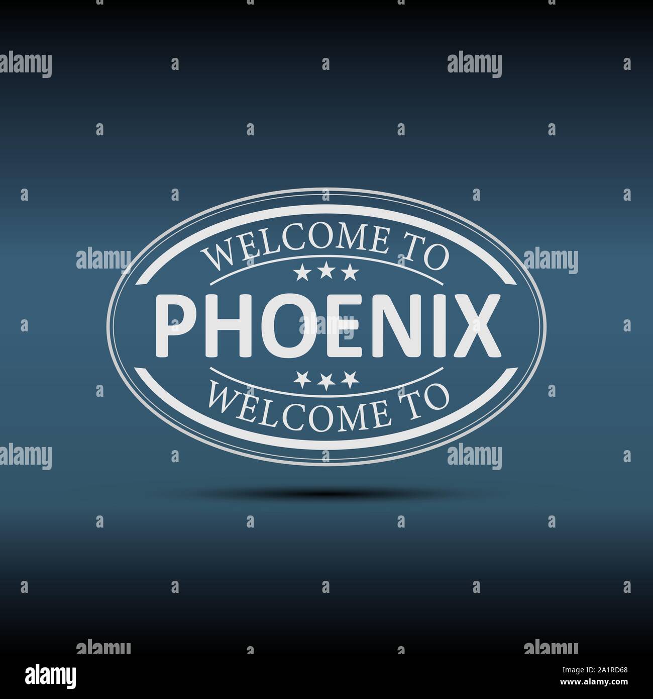 Welcome to Phoenix emblem, label, badge,seal. vintage stamp.package ...