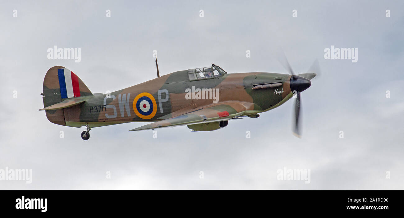 Hawker Hurricane Mk1 P3717 SW-P in flight Stock Photo - Alamy