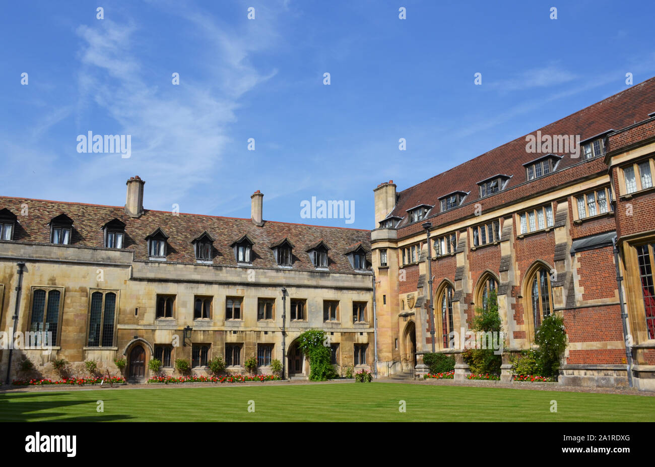 Buildings of Pembroke College in Cambridge, Great Britain Stock Photo ...