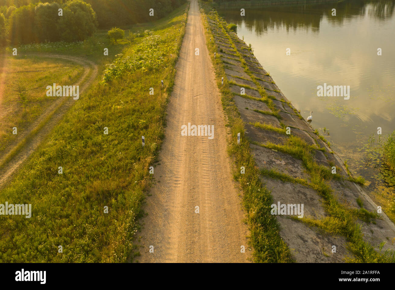 Empty road near small countryside hi-res stock photography and images ...