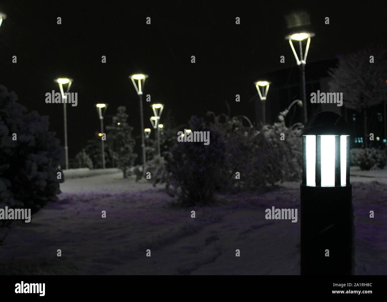 Bright led street lighting hi-res stock photography and images - Alamy