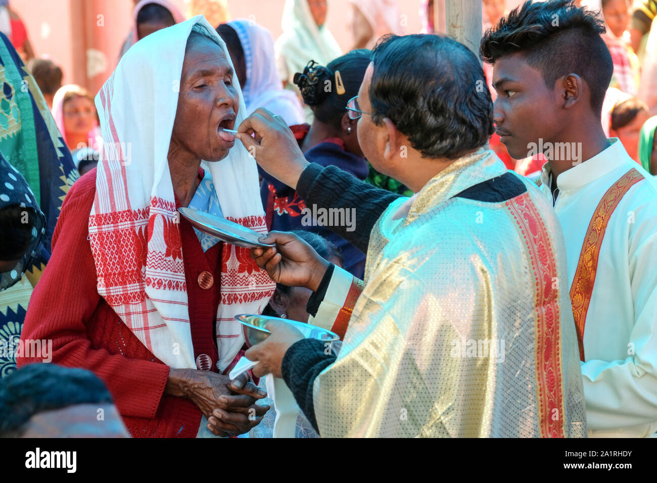 People Receiving Holy Communion