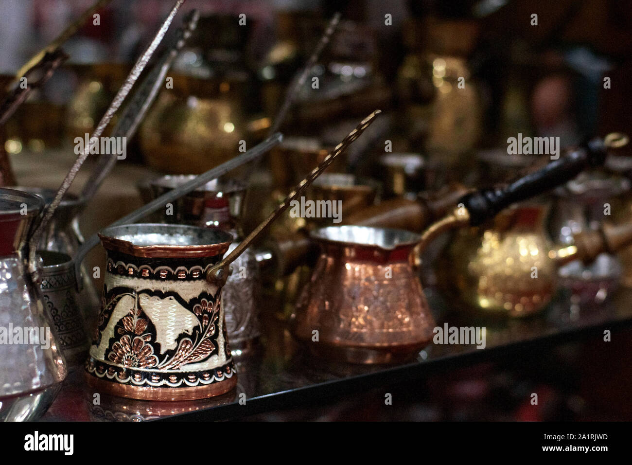 Copper coffee turks hi-res stock photography and images - Alamy