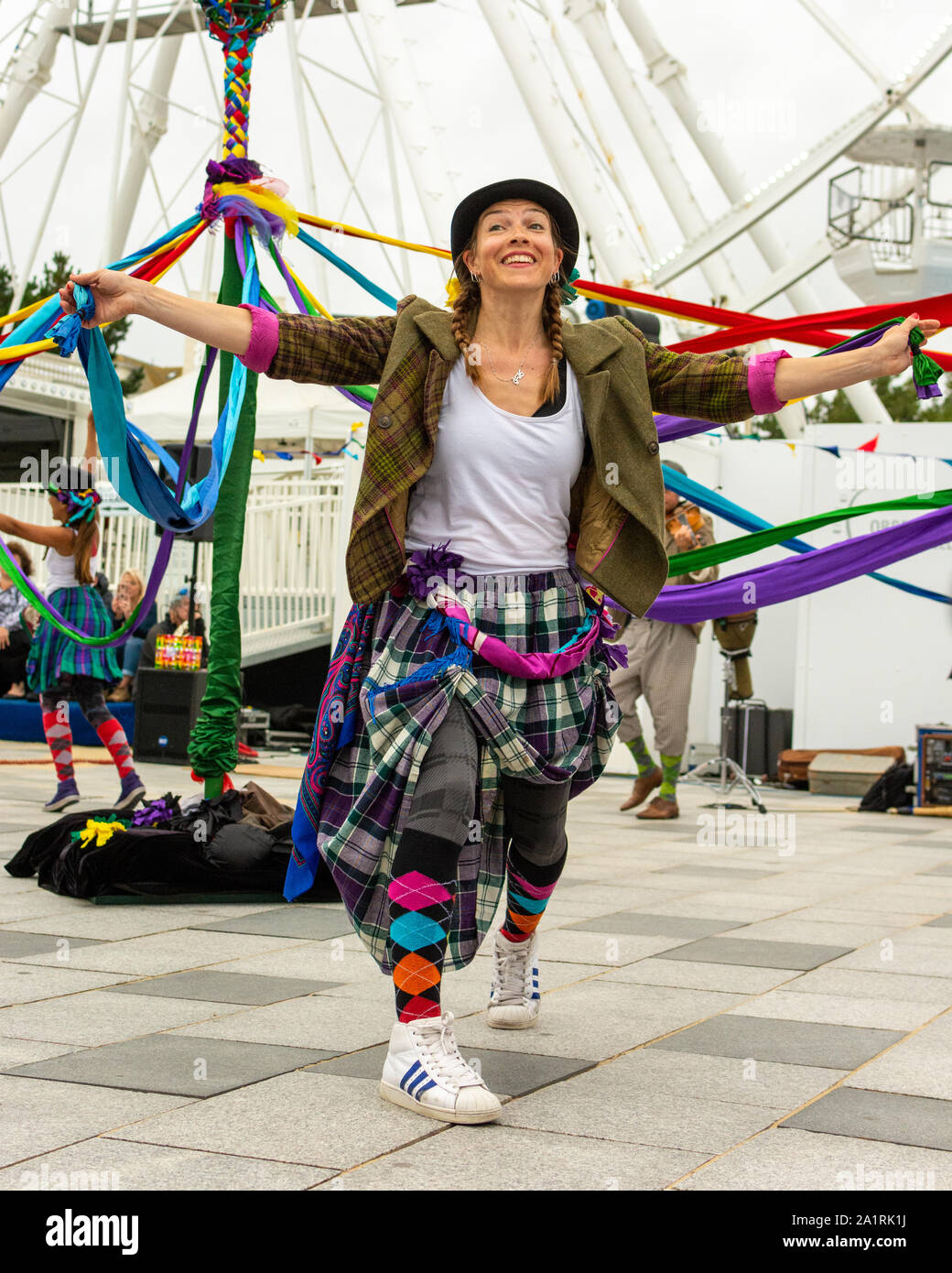 Folk Dance Remixed performing arts troupe perform a routine called Step ...