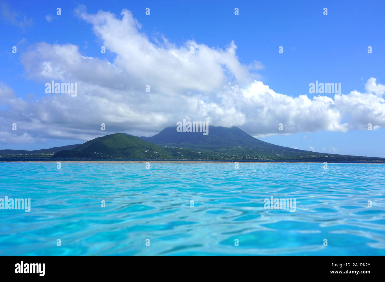Nevis Peak Volcano High Resolution Stock Photography and Images - Alamy