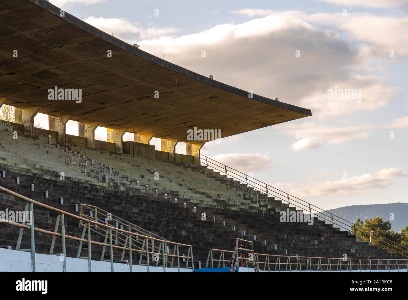 Lateral view of the Olympic stadium of the Federal University of Santa ...