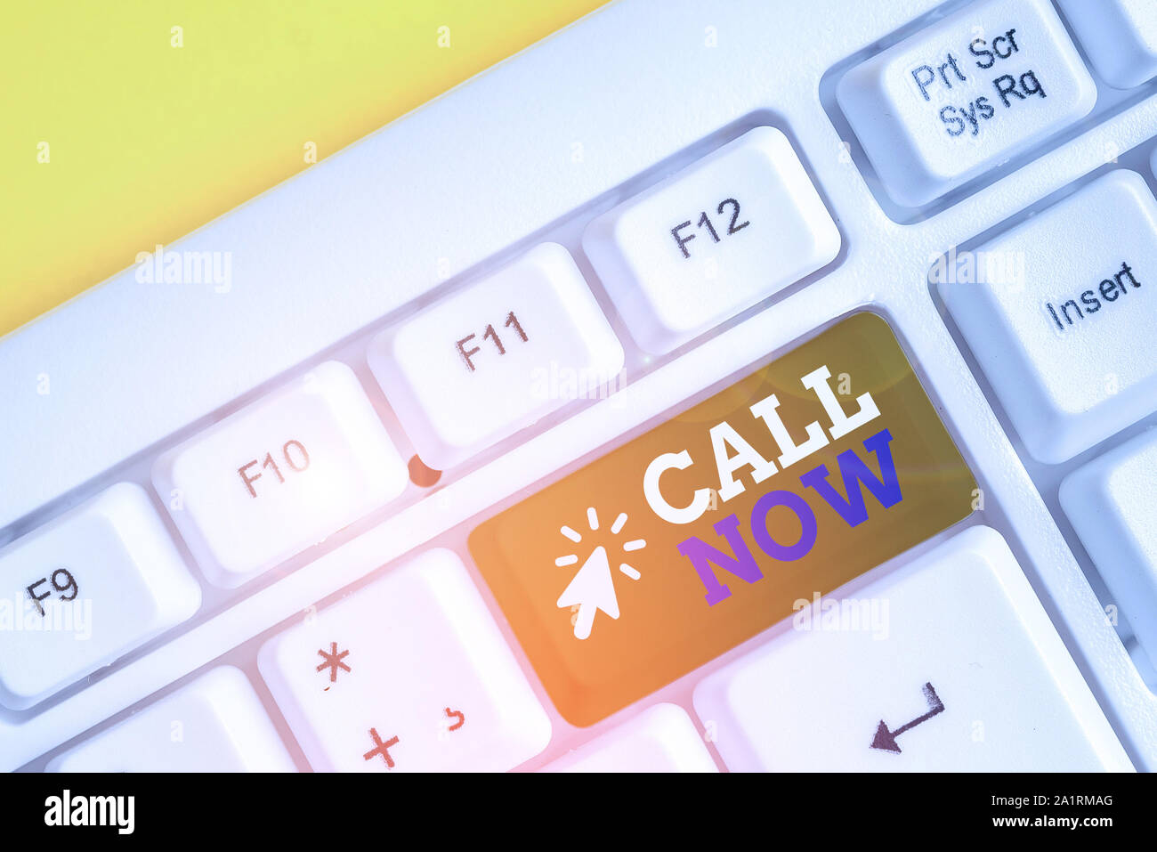 Writing note showing Call Now. Business concept for To immediately ...