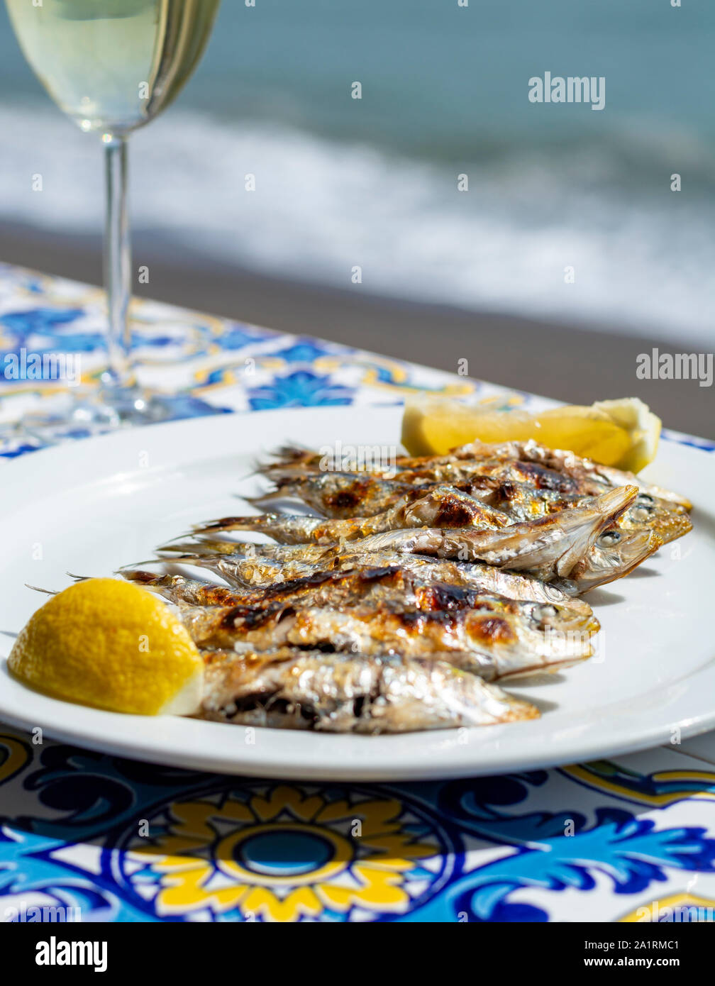 Barbecue sardines wine hi-res stock photography and images - Alamy