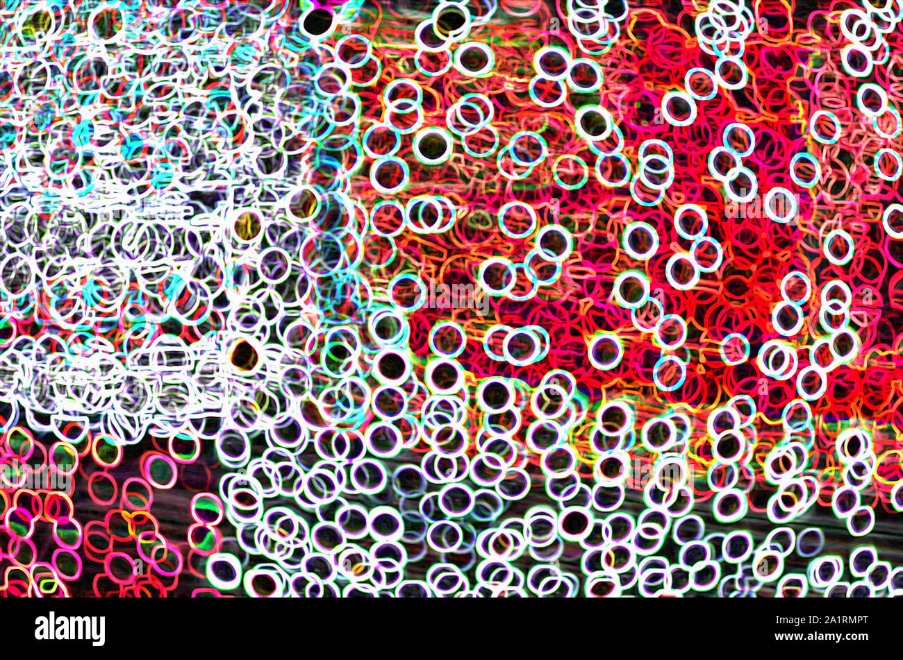 Colorful neon wave & line abstract art for graphic resource, design ...