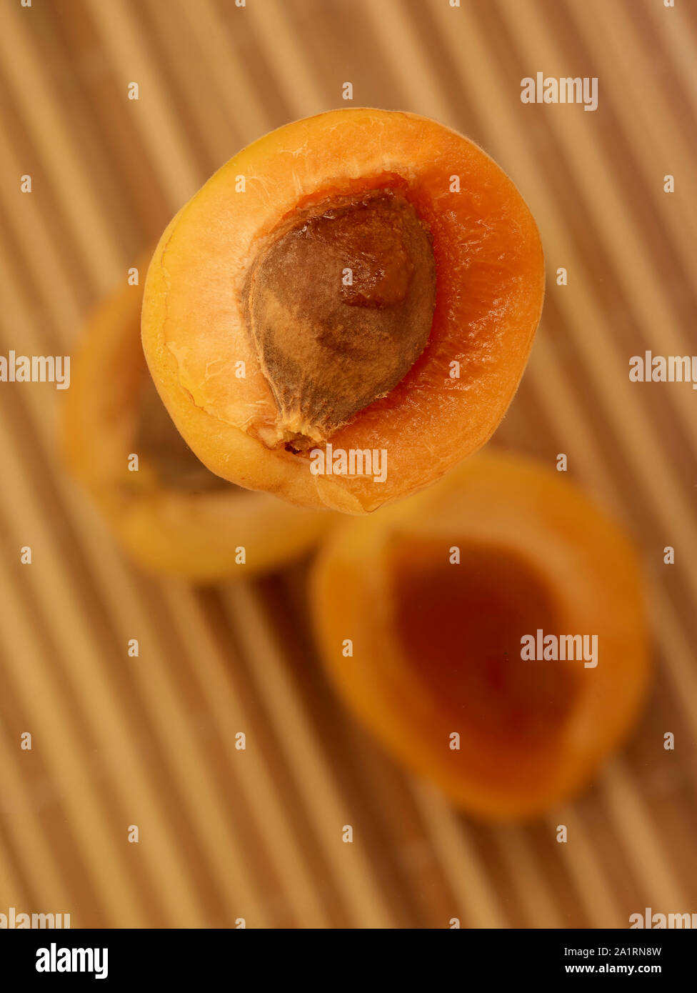 Apricot fruit still-life food portrait against plain background Stock ...