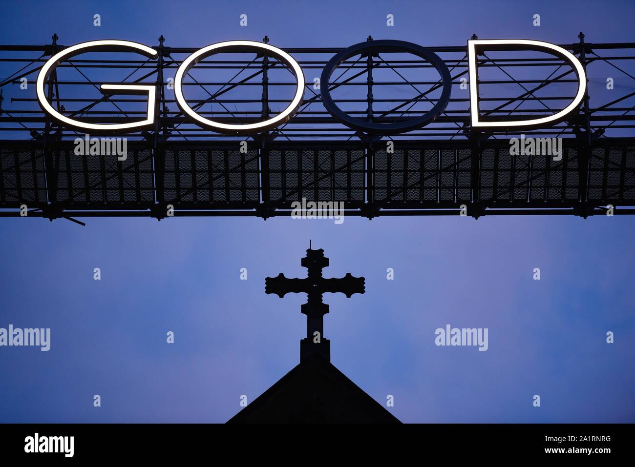 God is good lettering hi-res stock photography and images - Alamy